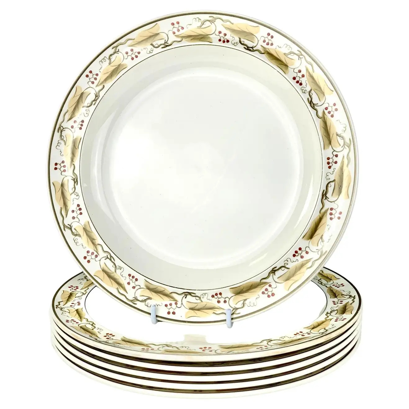 Set Dozen Wedgwood Creamware Dinner Dishes Made England 1904 - Bardith ...