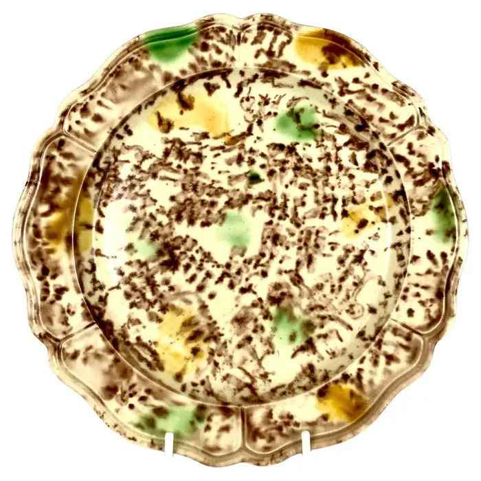 Whieldon Creamware Tortoiseshell Plate 18th Century England, Circa 1765 ...