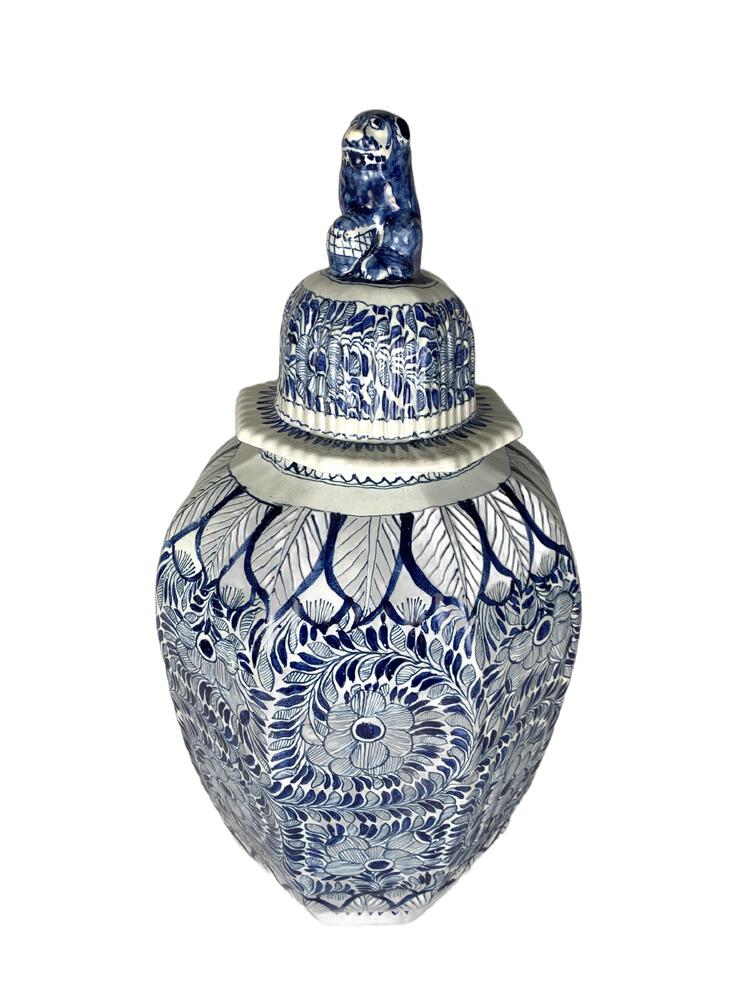 Antique Blue and White Delft Jar Hand Painted 18th Century Netherlands ...